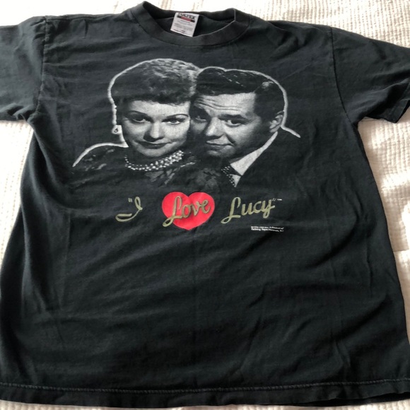 Tultex | Tops | I Love Lucy Vintage 9s Tultex Tag Size Large Black ...